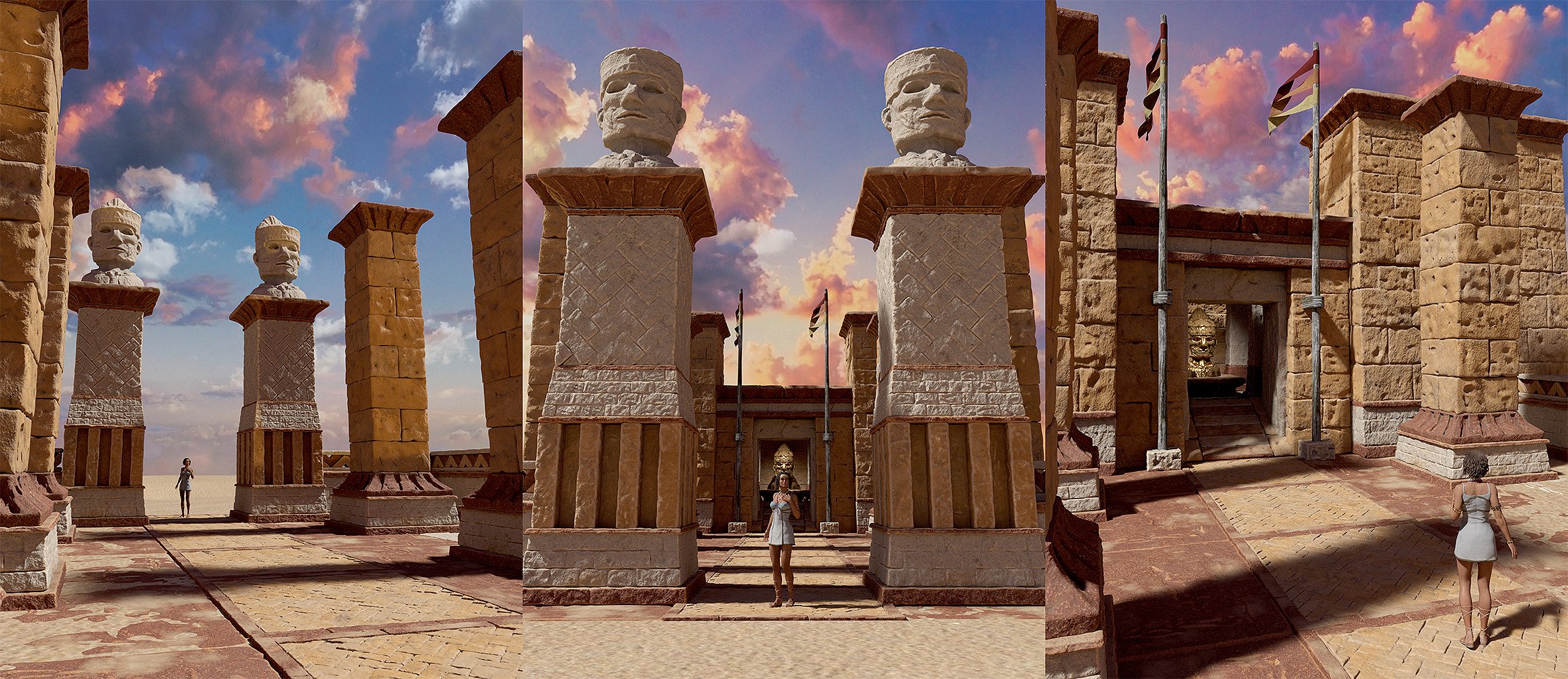 Stone Empire Construction Set | Daz 3D