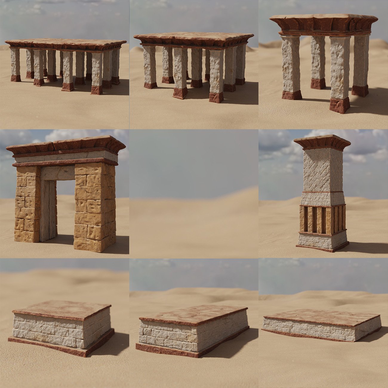 Stone Empire Construction Set | Daz 3D