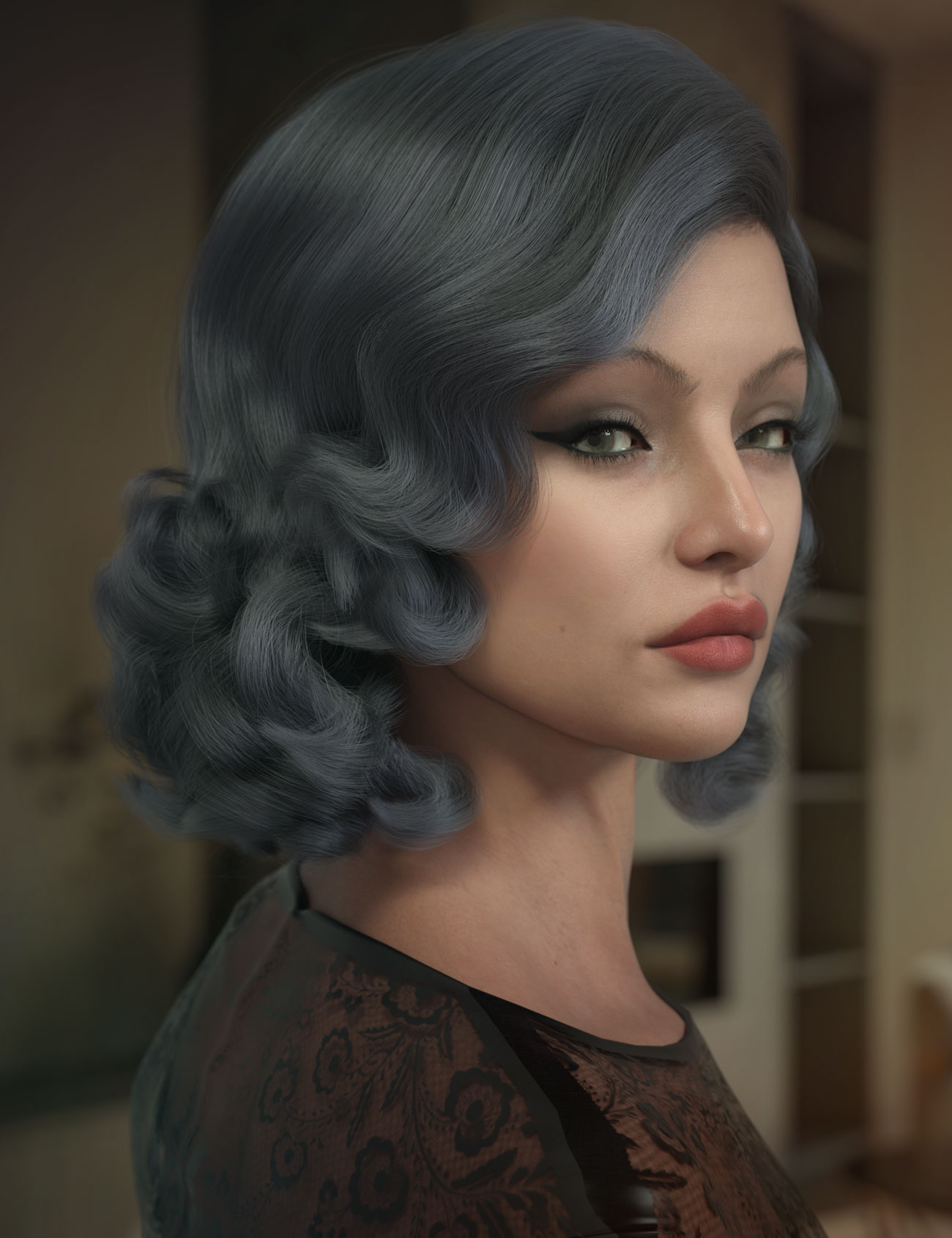 dForce Lanah Hair for Genesis 9 | Daz 3D
