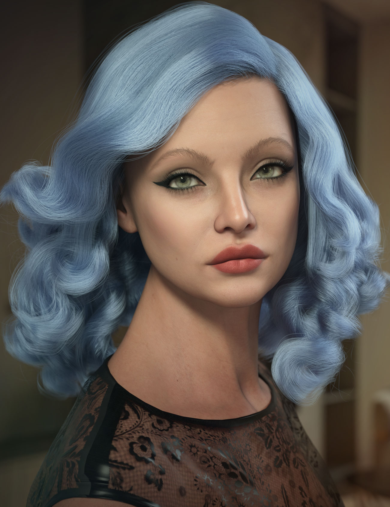 dForce Lanah Hair for Genesis 9 | Daz 3D