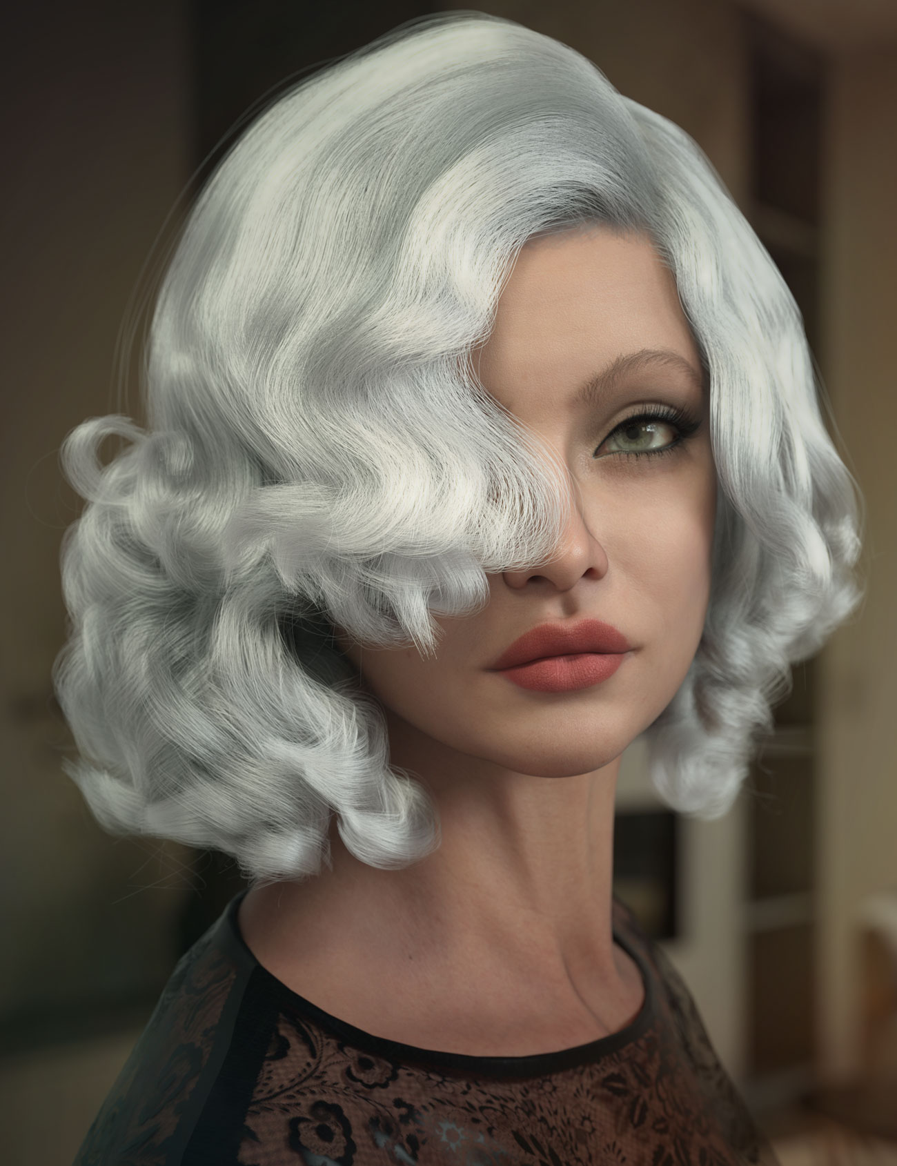 dForce Lanah Hair for Genesis 9 | Daz 3D