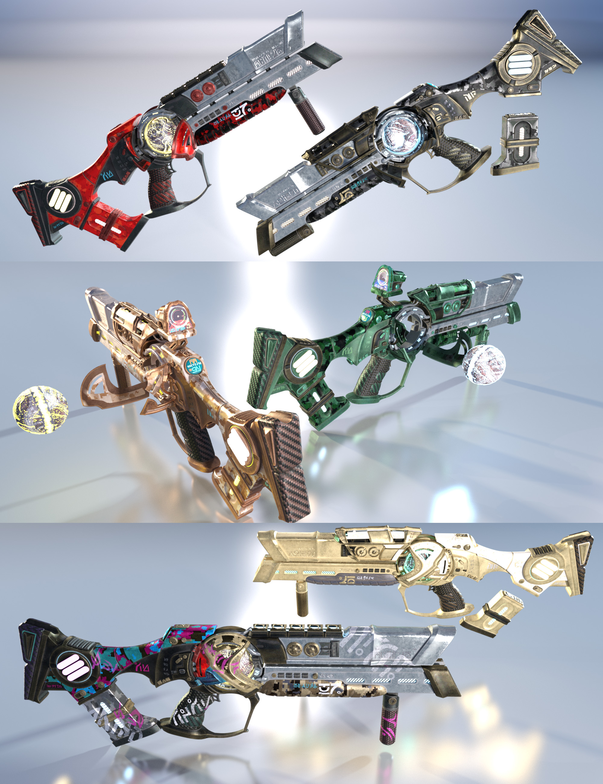 Alien Assault Rifle | Daz 3D