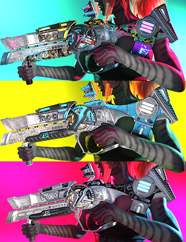 Extra Textures for Alien Assault Rifle | Daz 3D