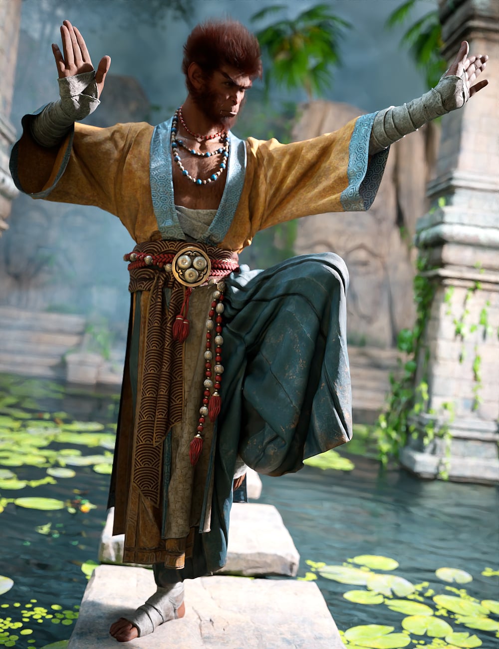 dForce Wise Monk HD for Genesis 9 | Daz 3D