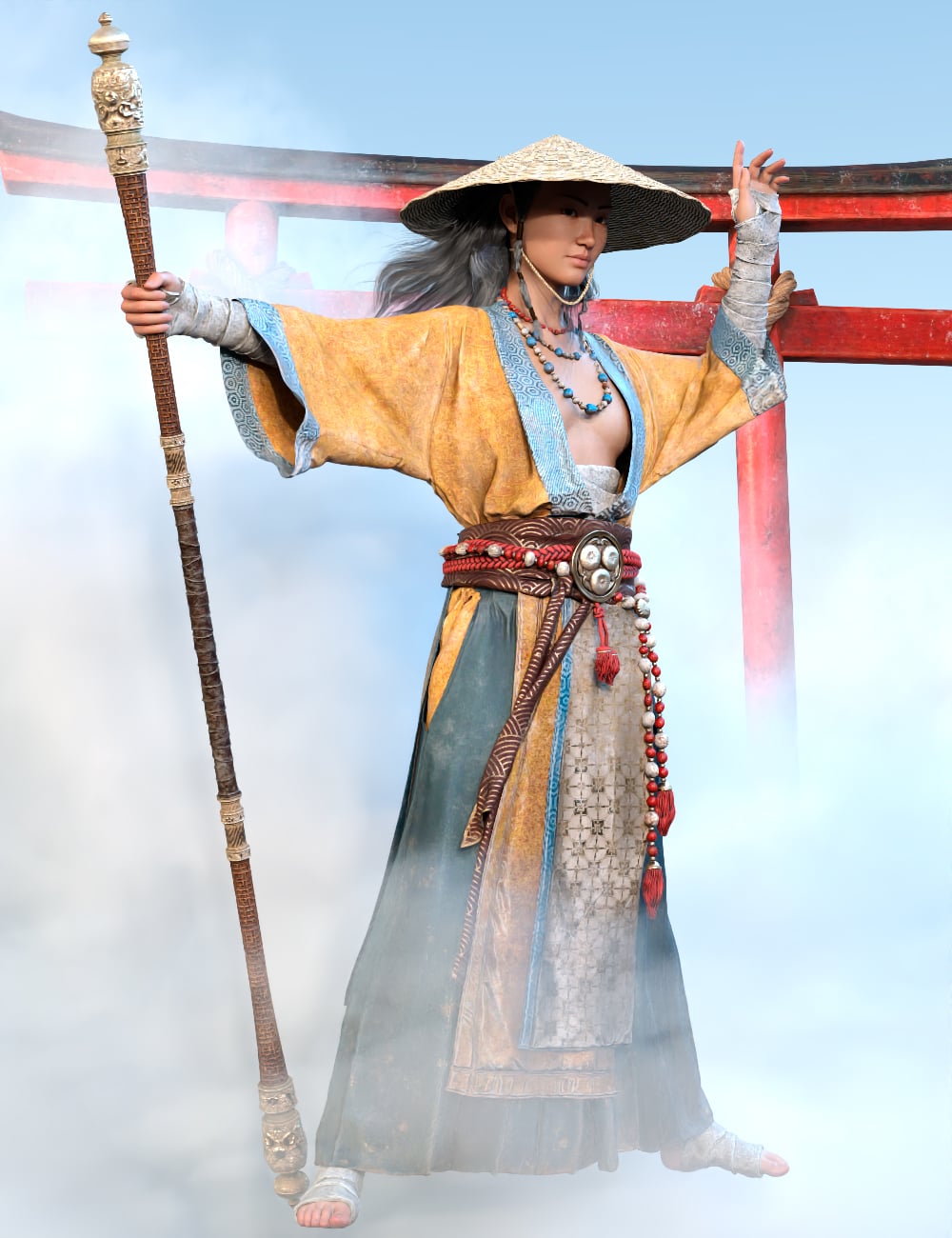 dForce Wise Monk HD for Genesis 9 | Daz 3D