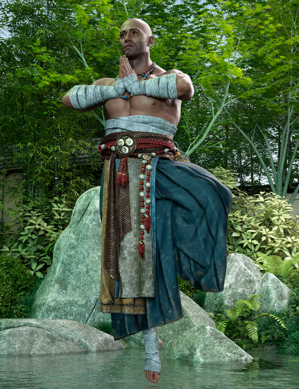dForce Wise Monk HD for Genesis 9 | Daz 3D