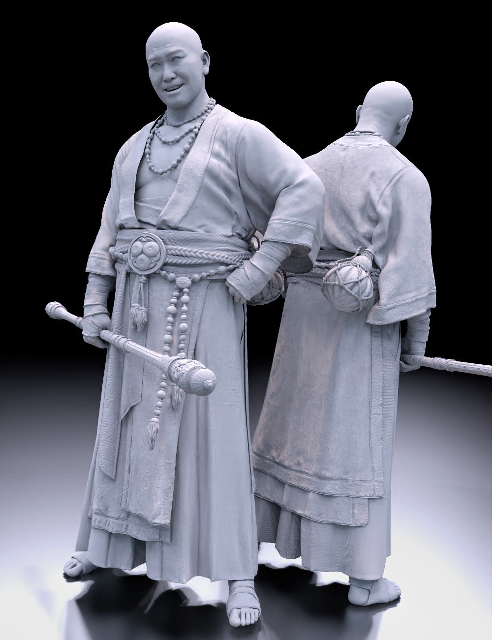 dForce Wise Monk HD for Genesis 9 | Daz 3D