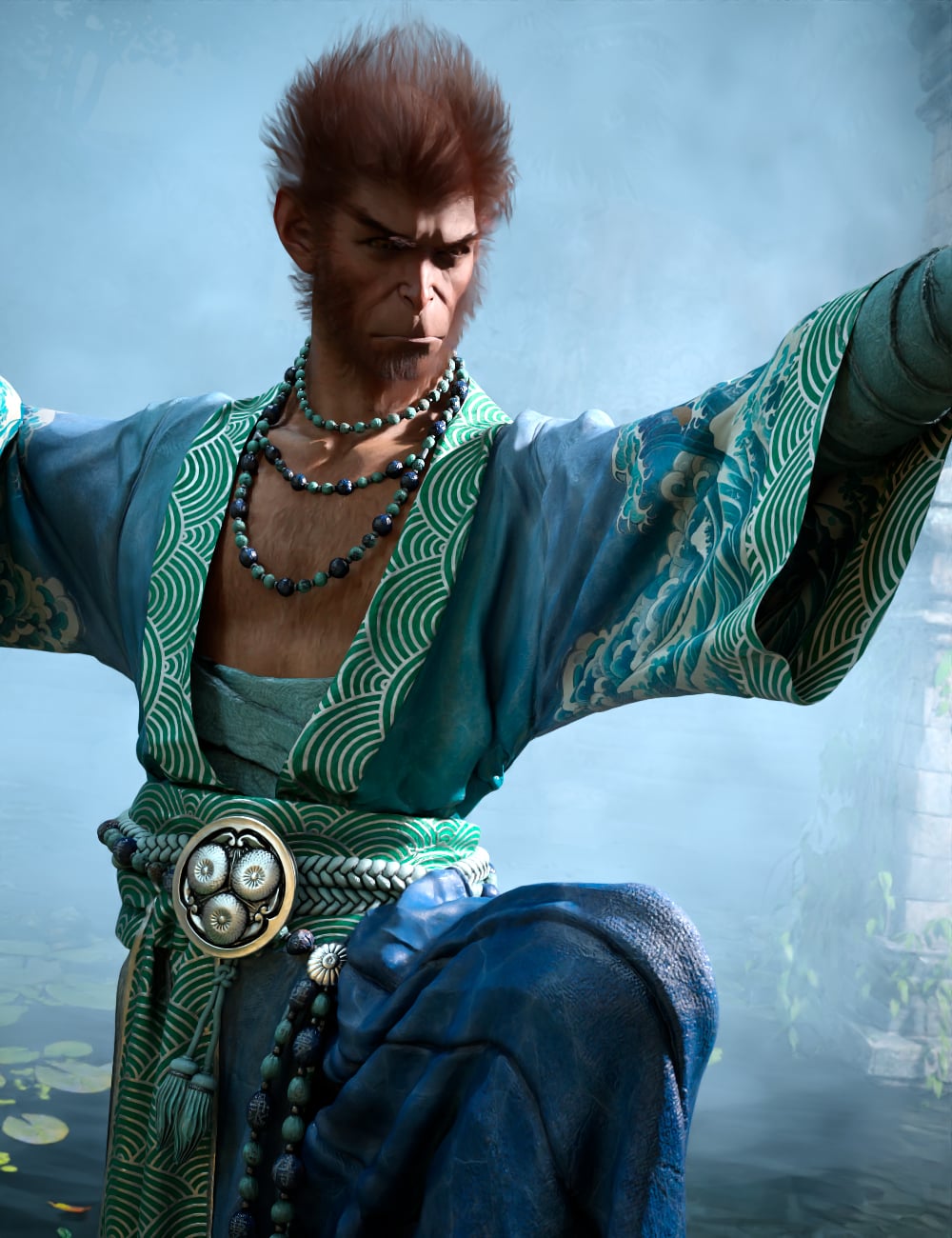 Four Elements: Texture Expansion for Wise Monk HD | Daz 3D