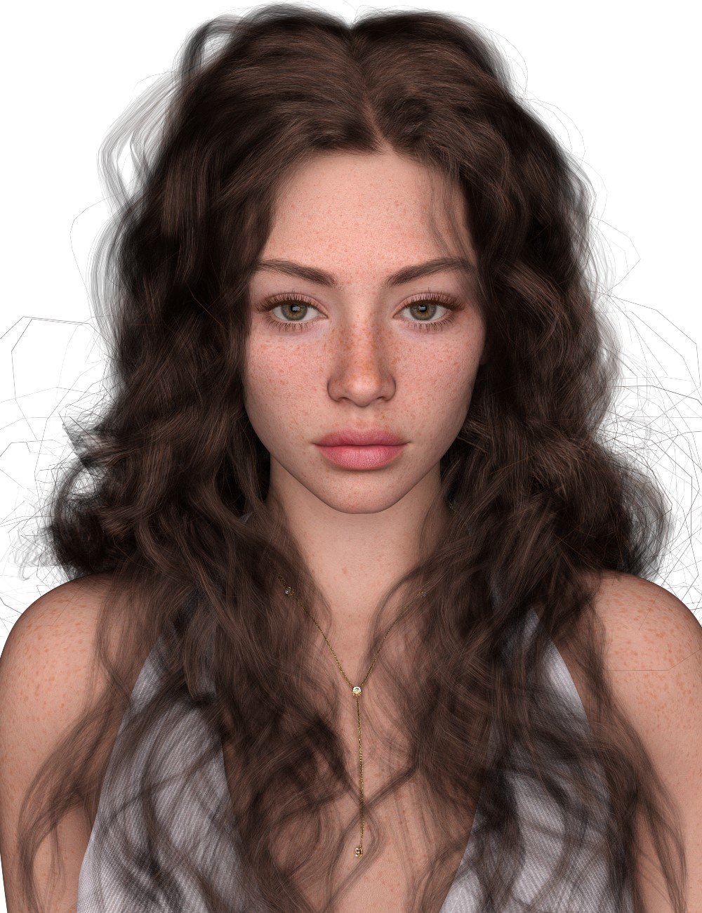 Quick-Click Long Curly Hair | Daz 3D
