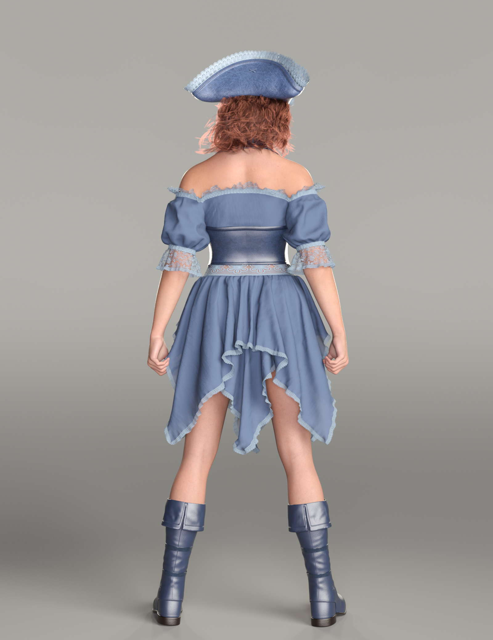 dForce MK Pirate Queen Outfit for Genesis 9 | Daz 3D