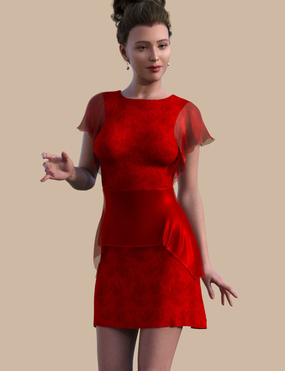 SIC dForce Jade Dress for Genesis 9 | Daz 3D