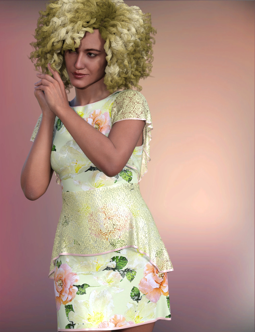 SIC dForce Jade Dress for Genesis 9 | Daz 3D