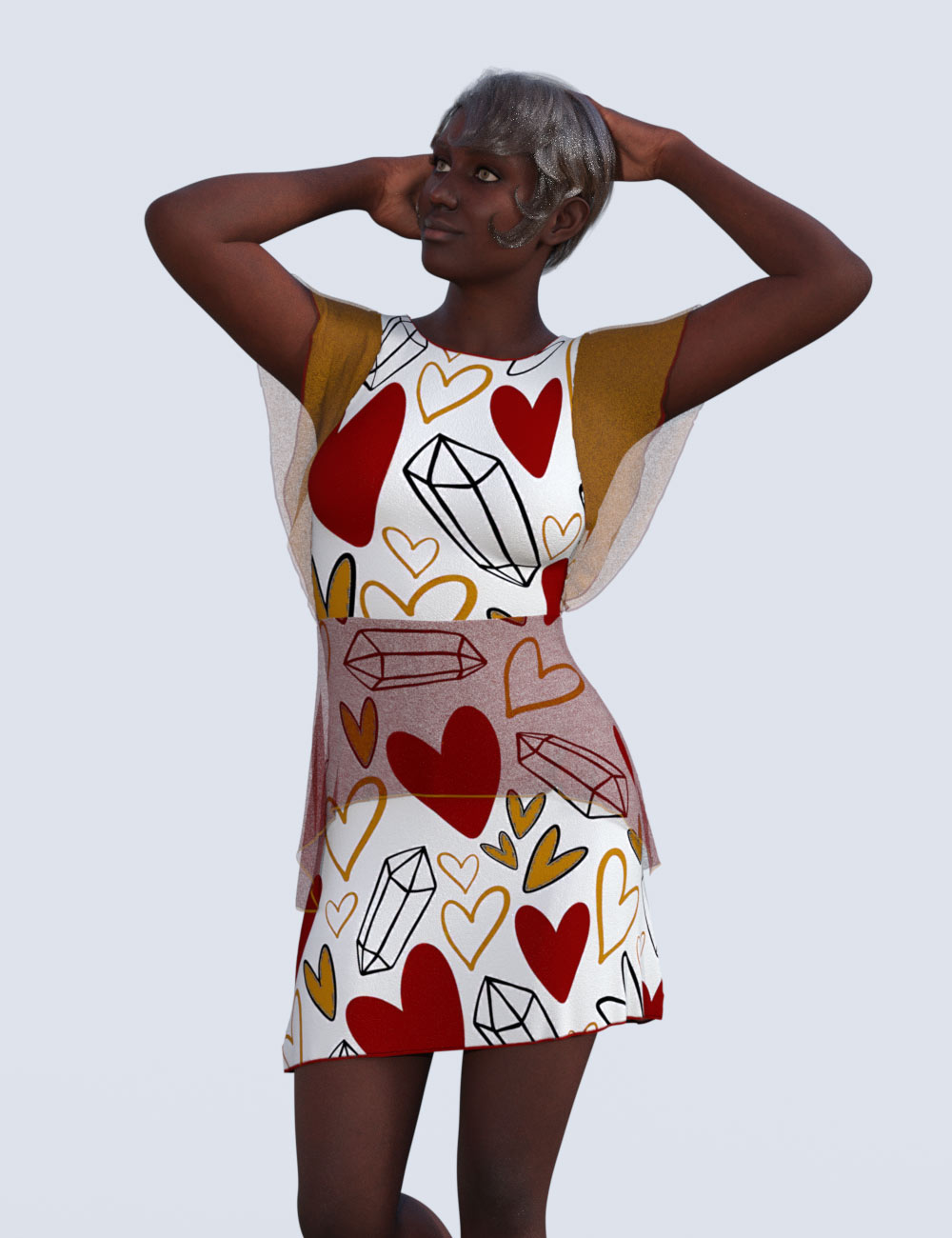 SIC dForce Jade Dress for Genesis 9 | Daz 3D