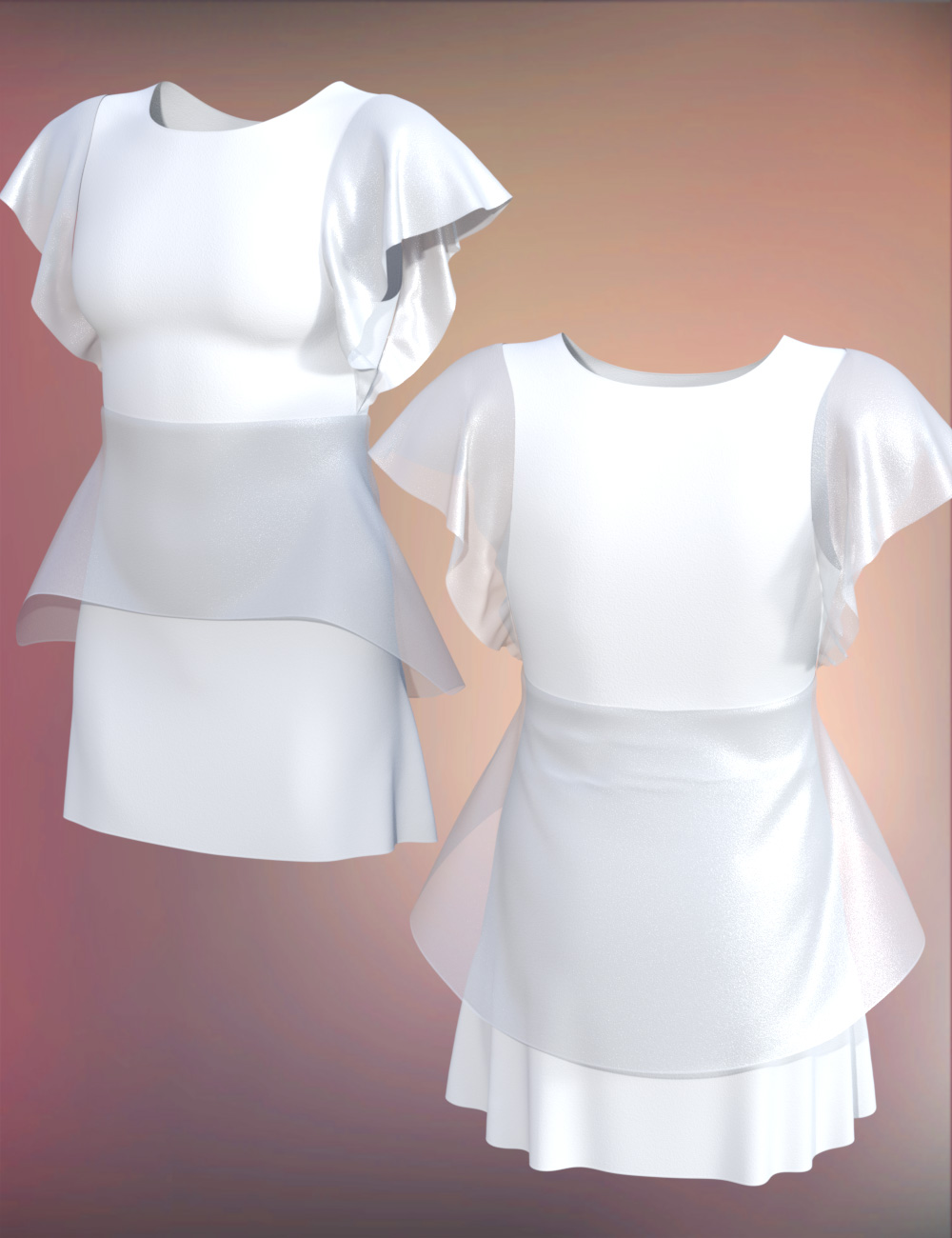 SIC dForce Jade Dress for Genesis 9 | Daz 3D