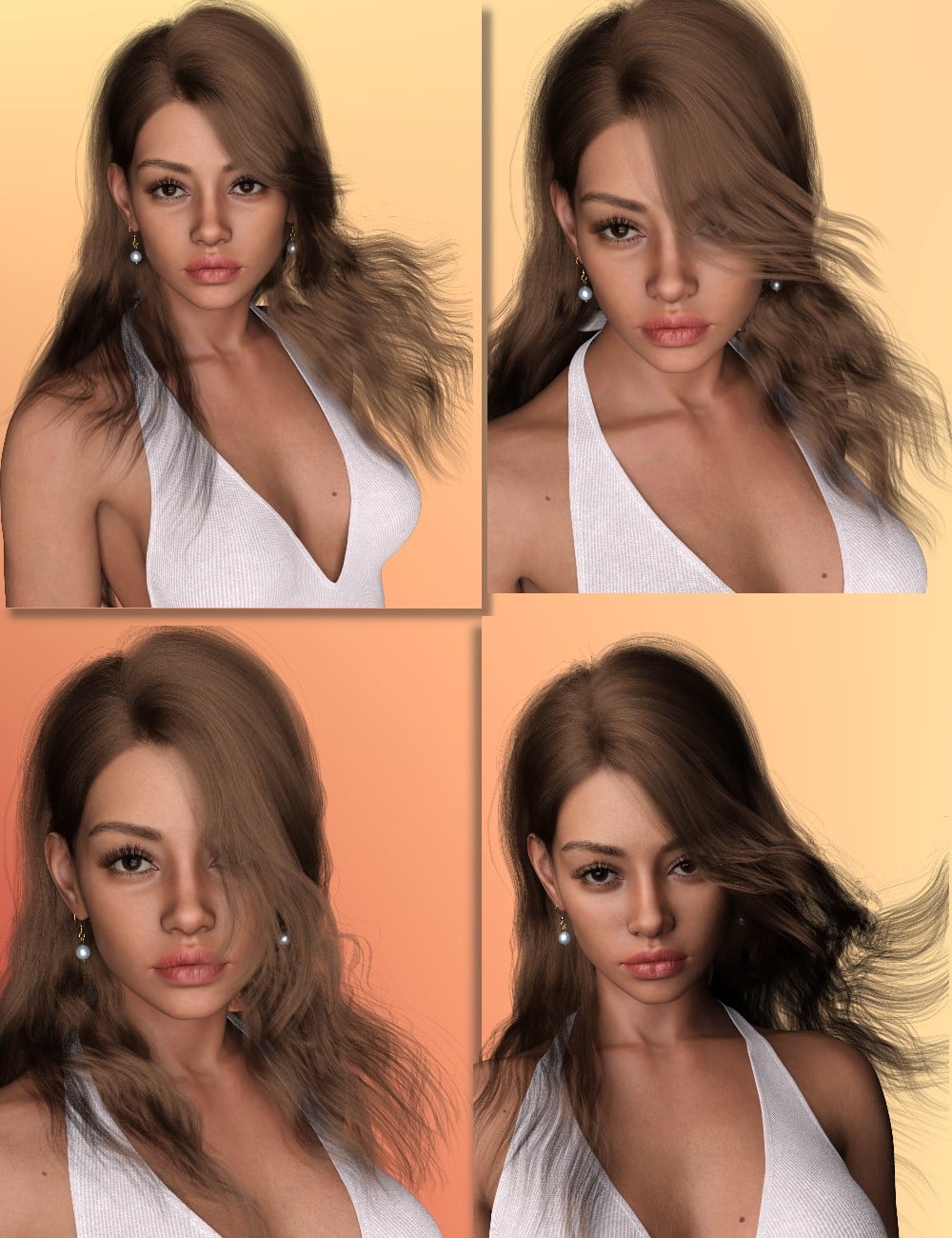 Quick-Click- Modern Long Hair | Daz 3D