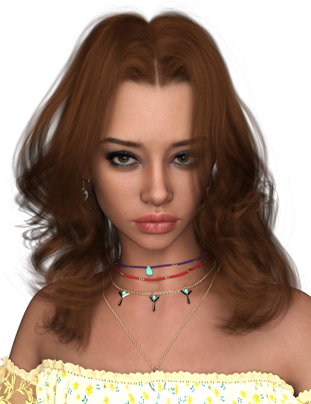 Quick Click- Glamorous Style Hair | Daz 3D