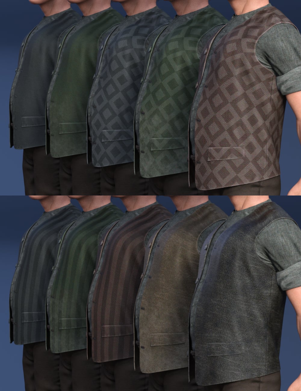 Barnabus Ragwort Materials for Base Clothes Add-On | Daz 3D