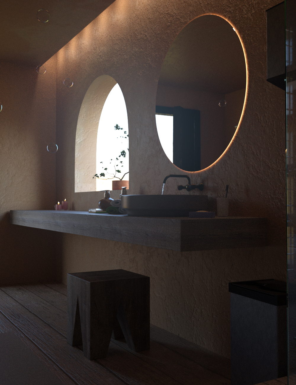 Bubbling Bath Bathroom | Daz 3D