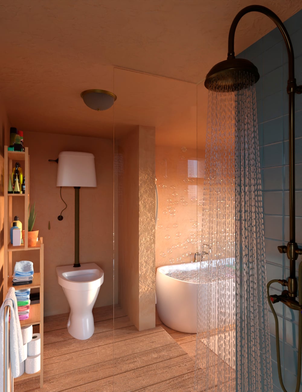 Bubbling Bath Bathroom | Daz 3D