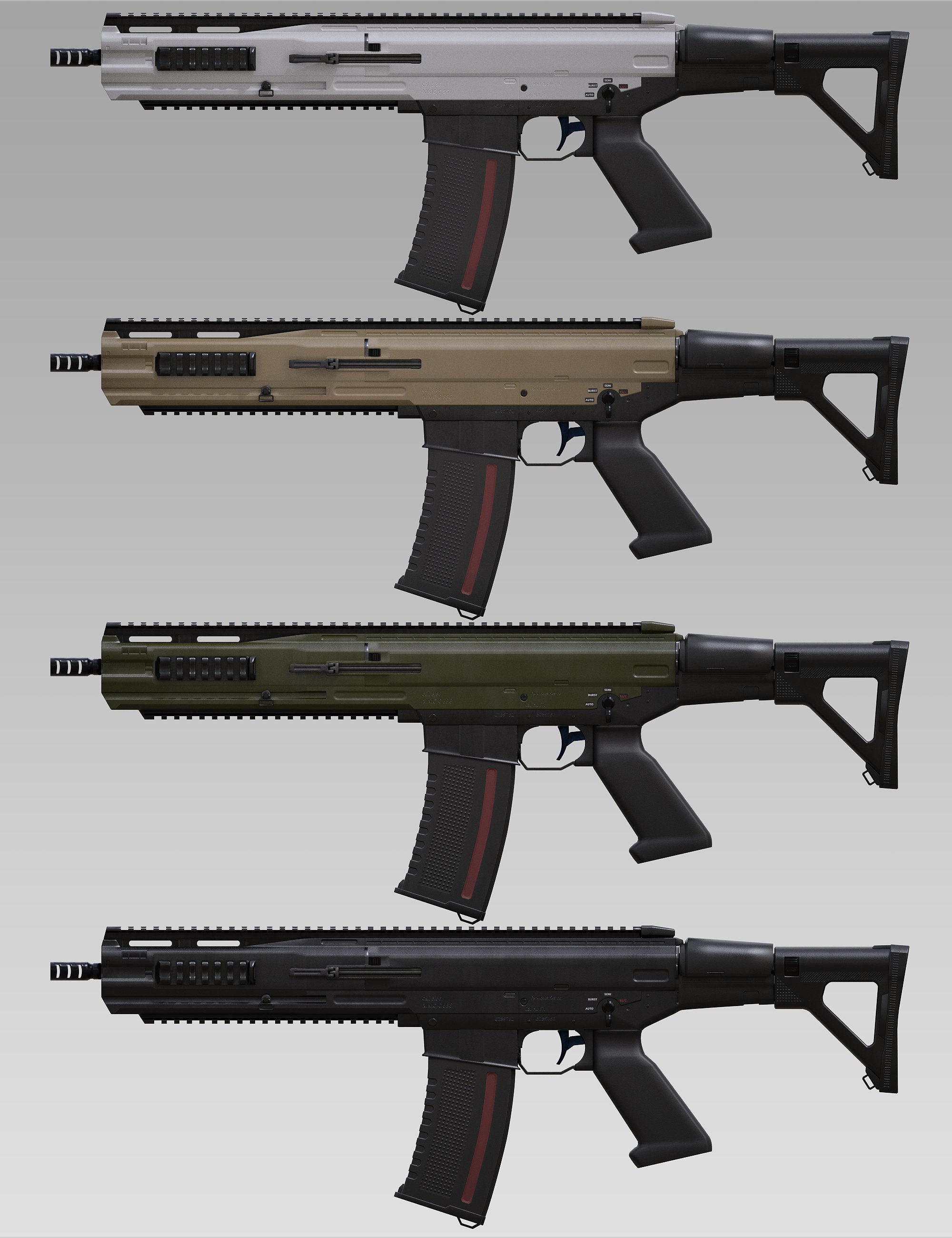 Multi-Caliber Weapon System | Daz 3D