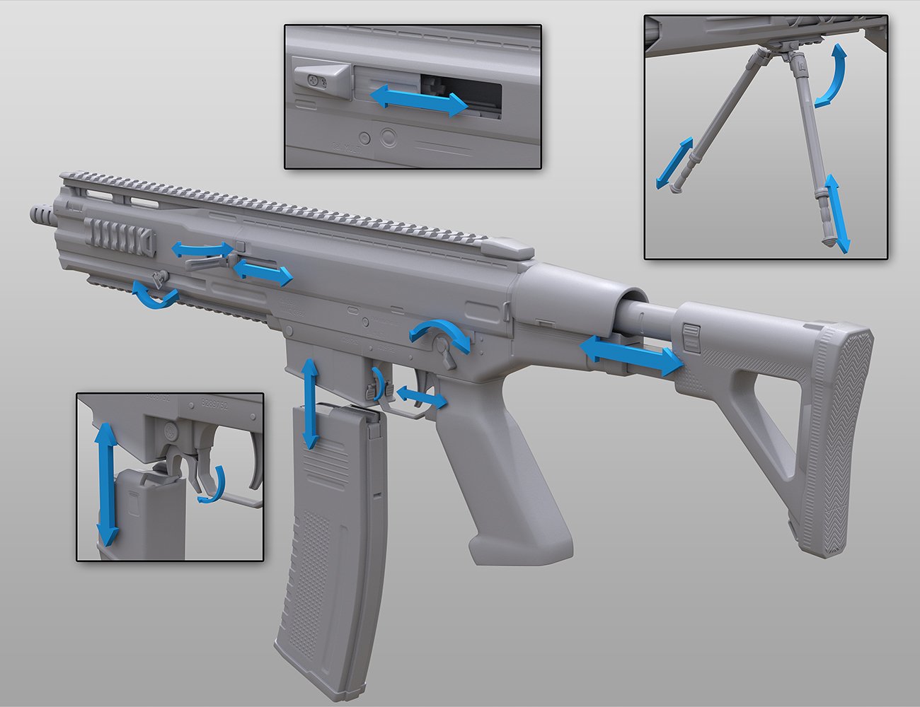 Multi-Caliber Weapon System | Daz 3D