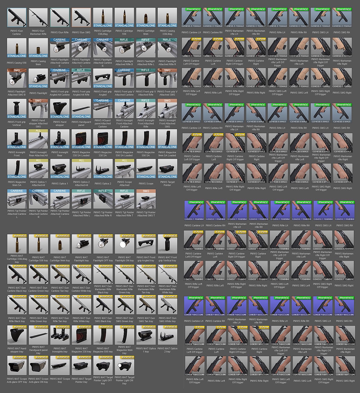 Multi-Caliber Weapon System | Daz 3D