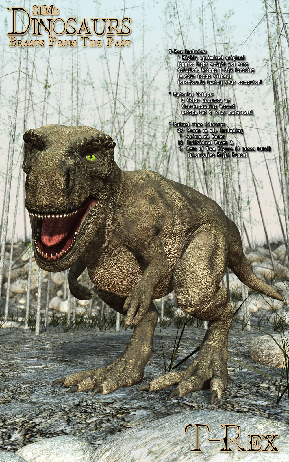 S1M Dinosaurs: TRex | Daz 3D
