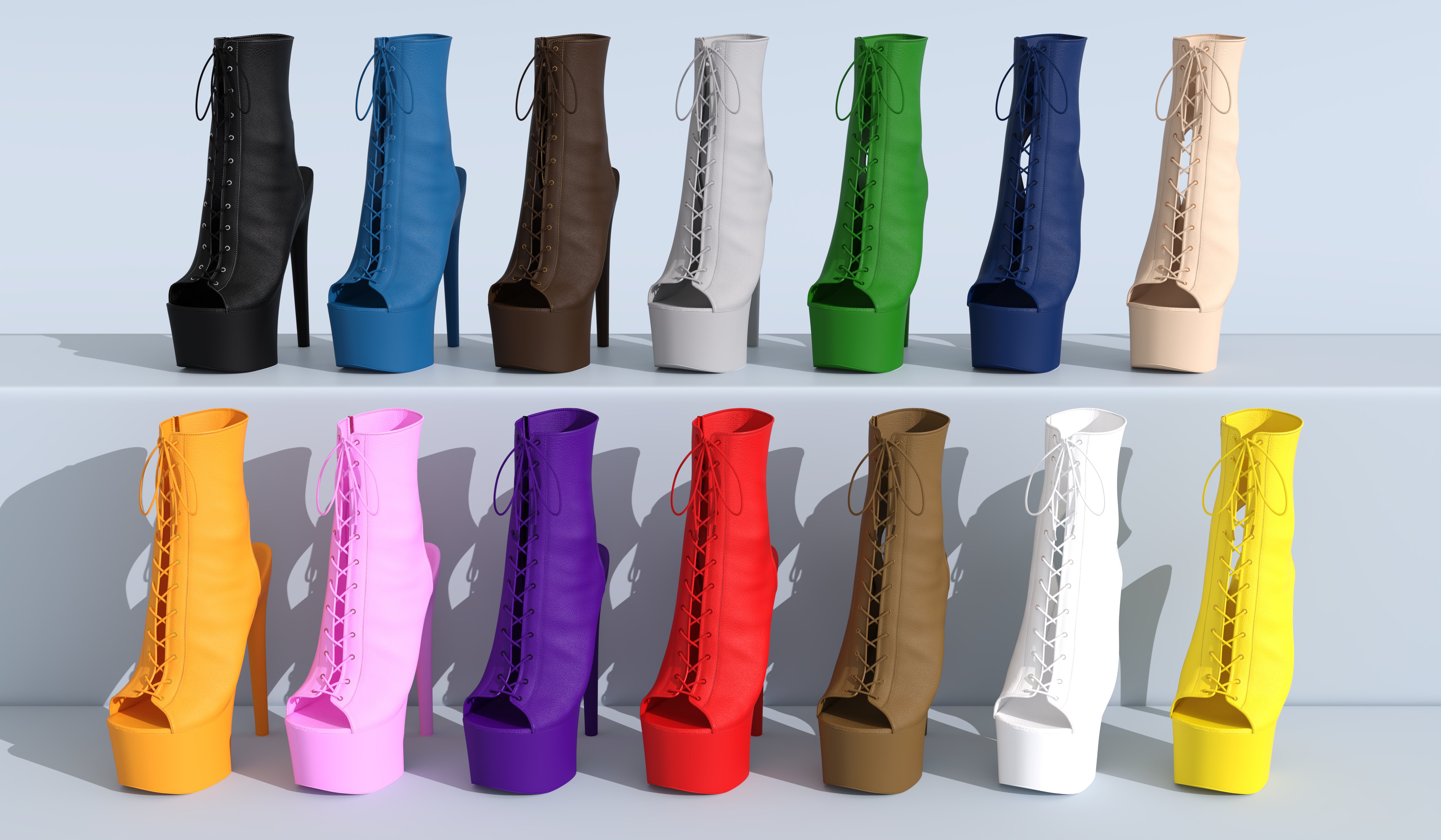 CW Ruby High Heels For Genesis 9 and 8 Female | Daz 3D