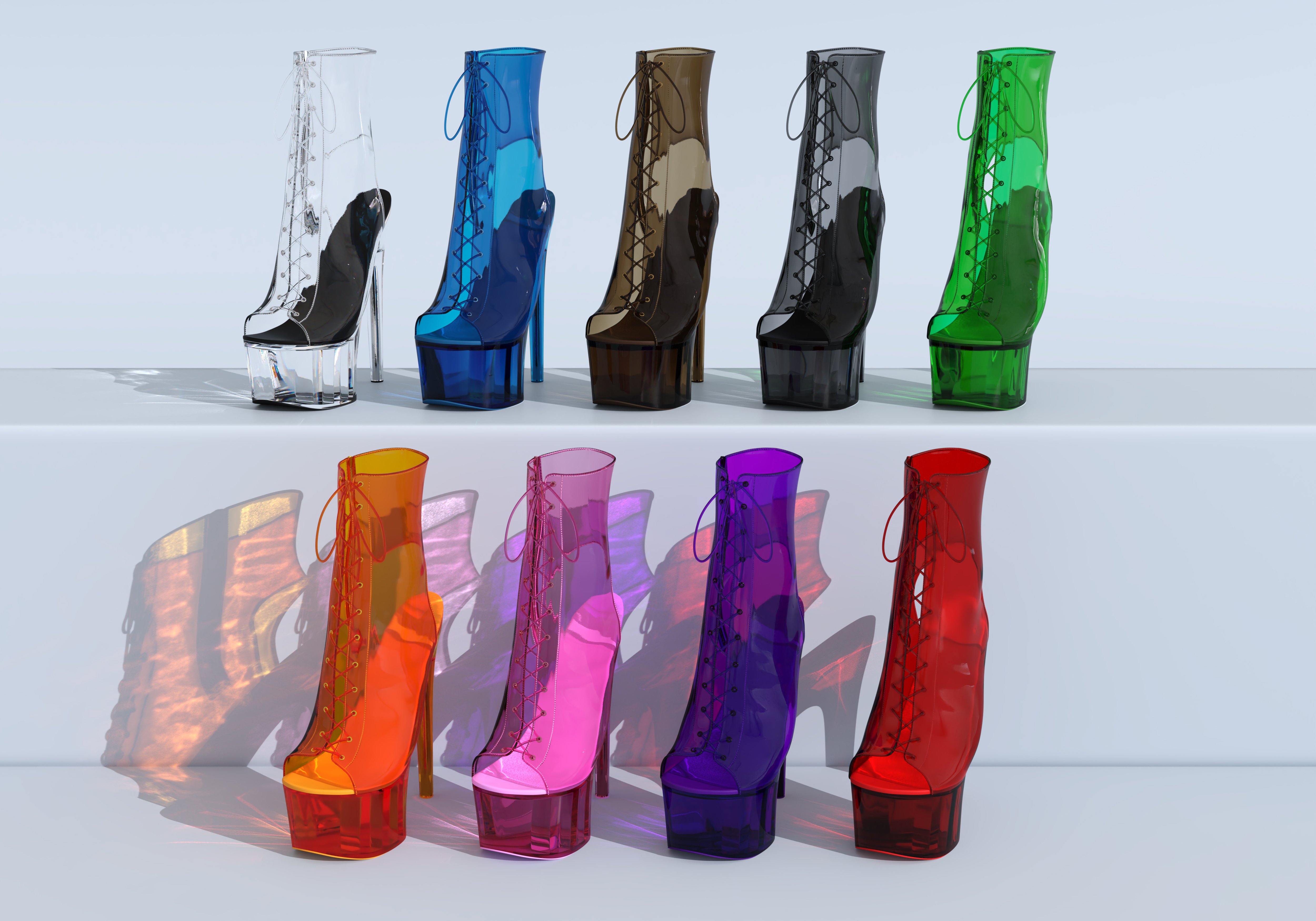 CW Ruby High Heels For Genesis 9 and 8 Female | Daz 3D