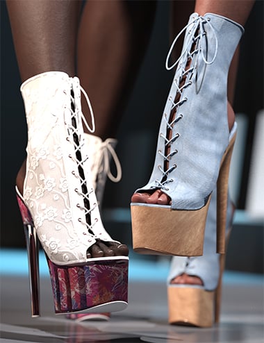 Textras For CW Ruby High Heels | Daz 3D