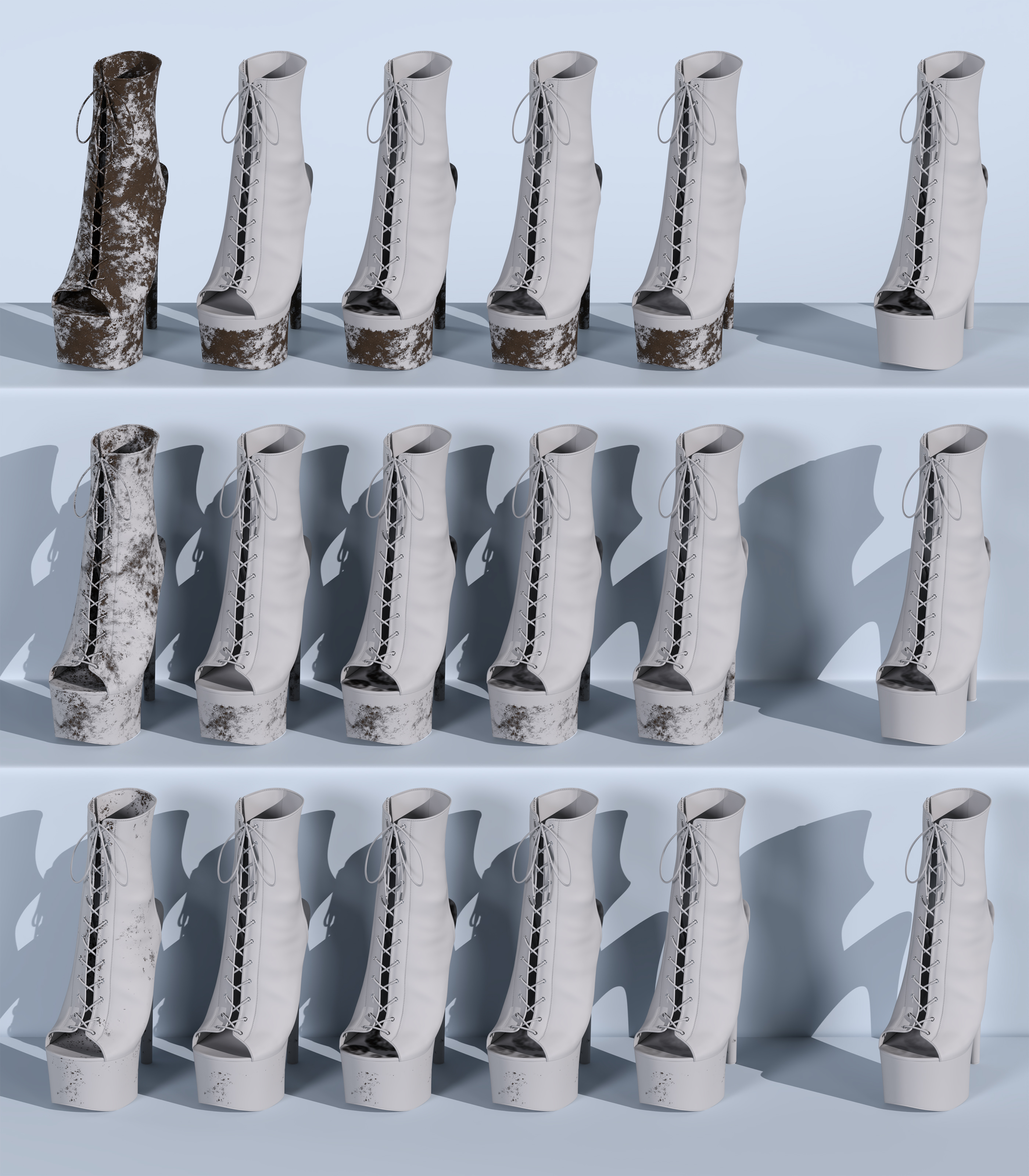Textras For CW Ruby High Heels | Daz 3D