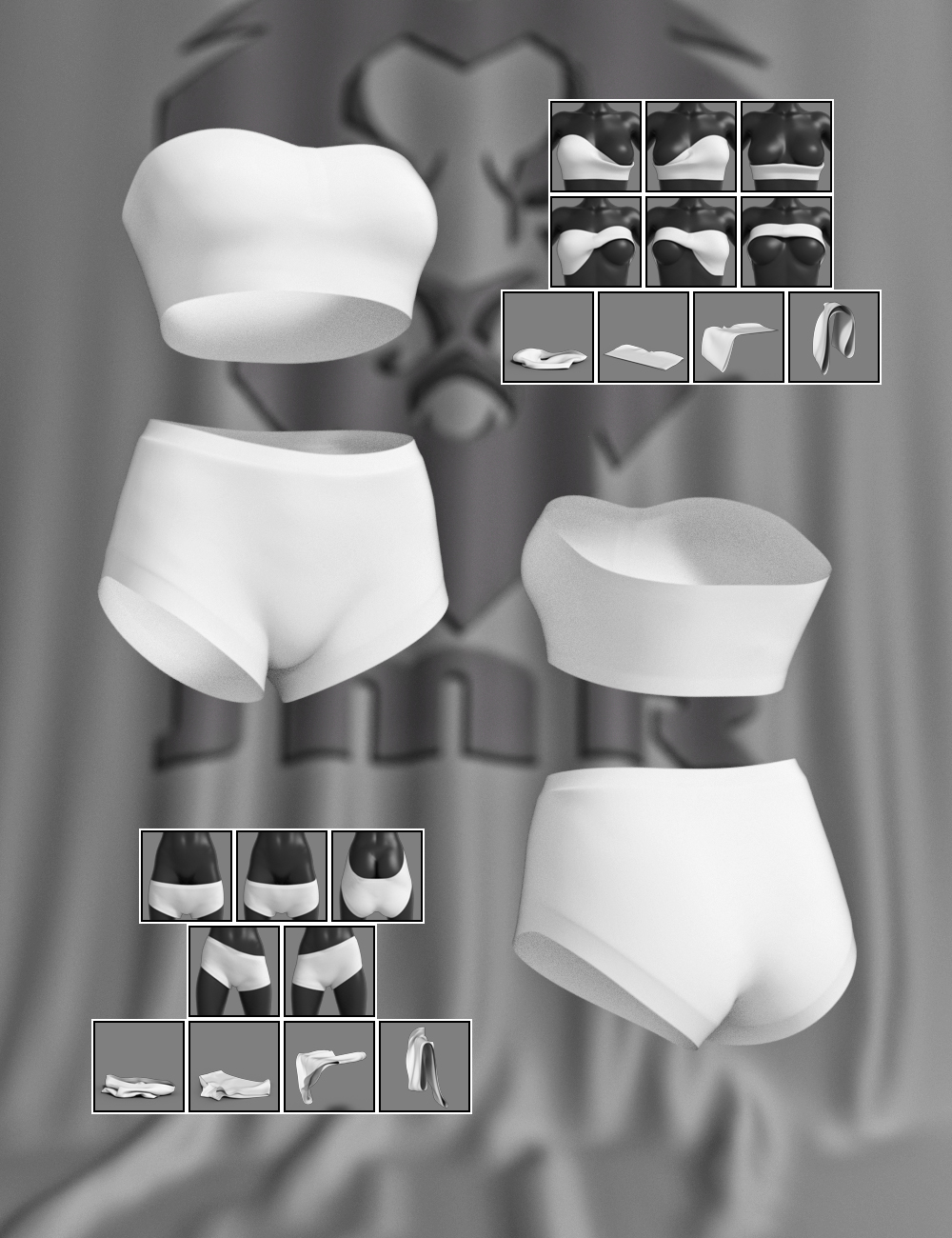 JMR dForce Alena Underwear for Genesis 8 Female | Daz 3D