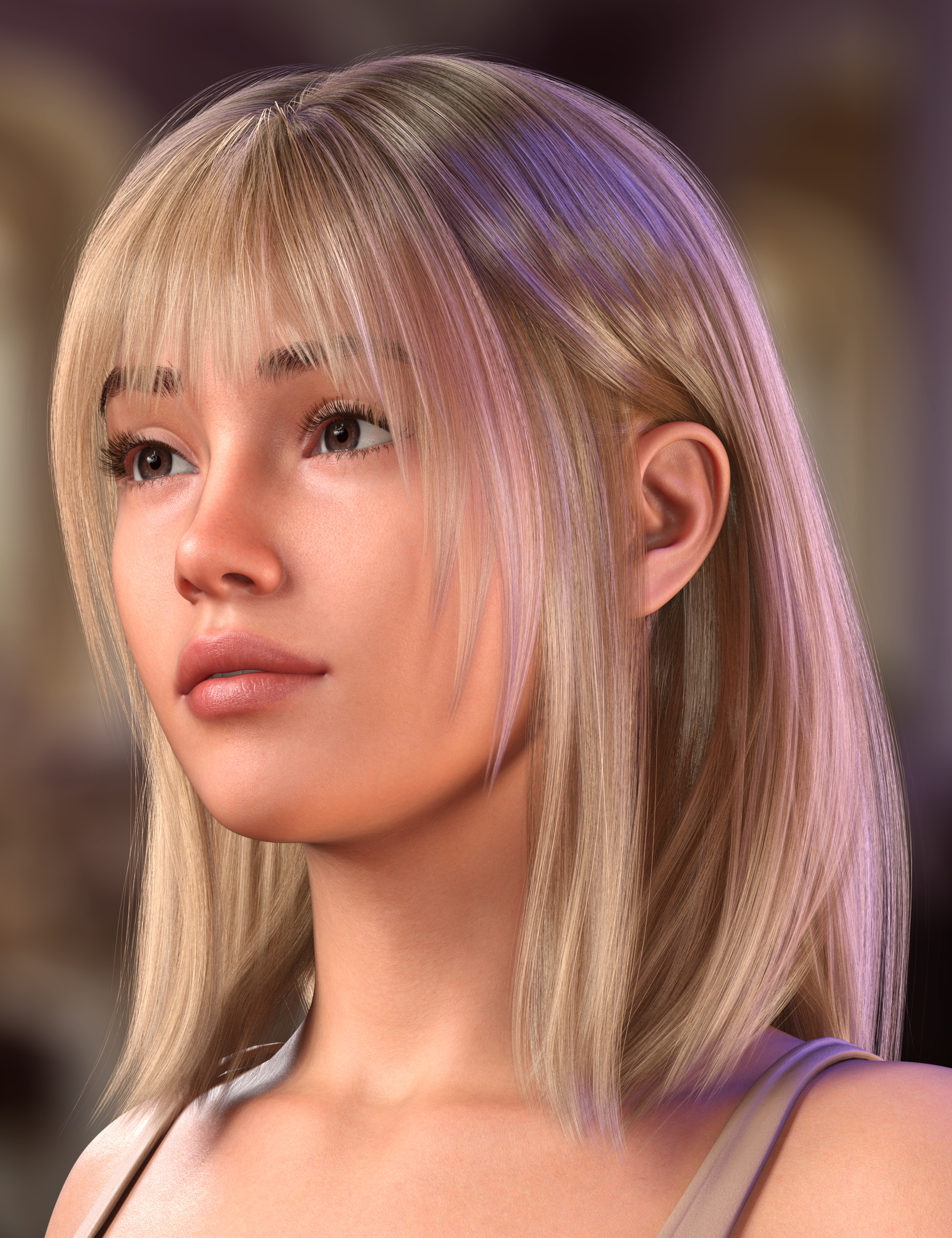 ALO Carme Hair for Genesis 9, 8 and 8.1 Female | Daz 3D