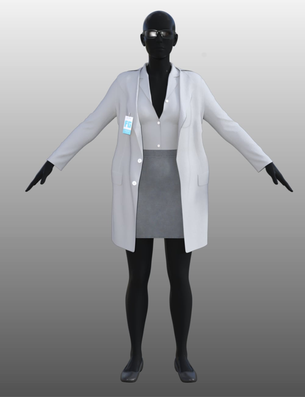 FG Science Lab Uniform for Genesis 9 | Daz 3D