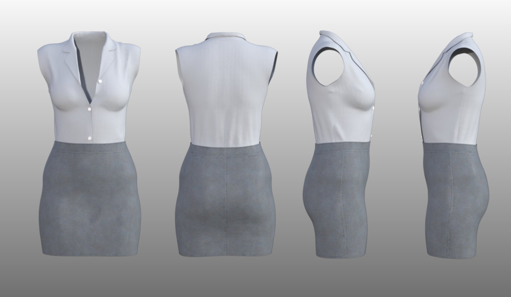FG Science Lab Uniform for Genesis 9 | Daz 3D