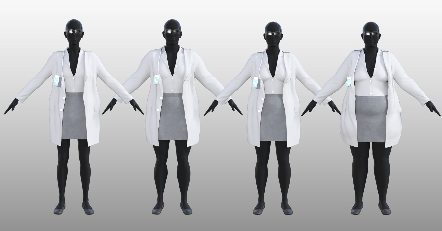 FG Science Lab Uniform for Genesis 9 | Daz 3D