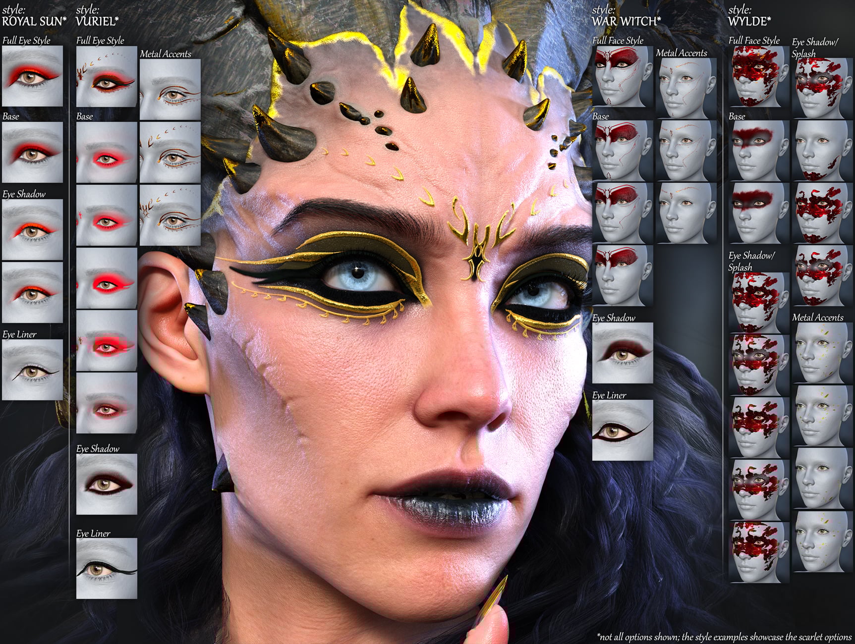 Face Flair Make Ups for Genesis 9 | Daz 3D