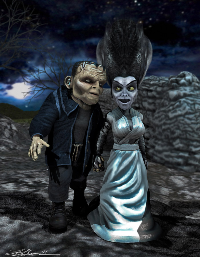 Little Frankie & The Bride | Daz 3D