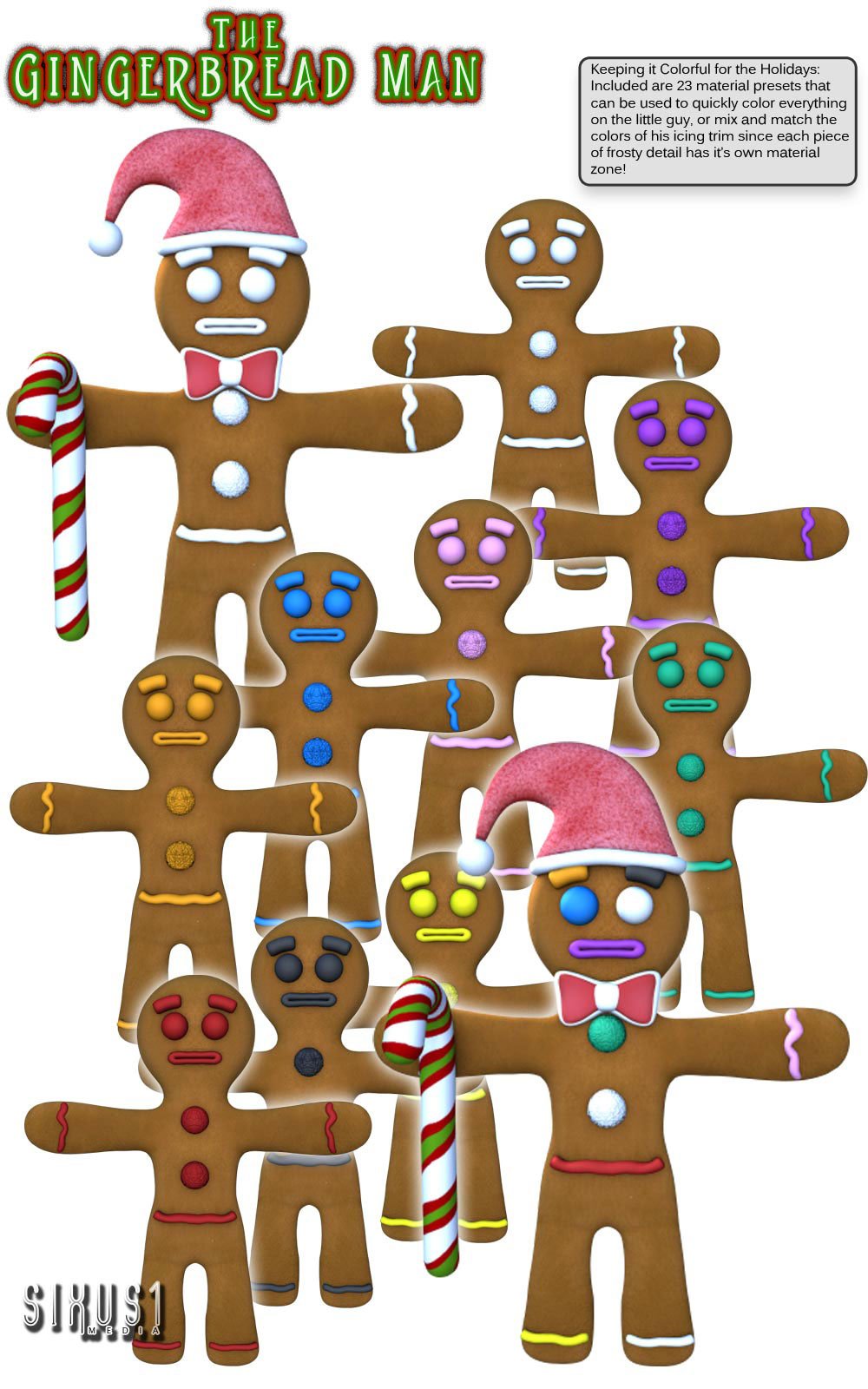 S1M Gingerbread Man | Daz 3D