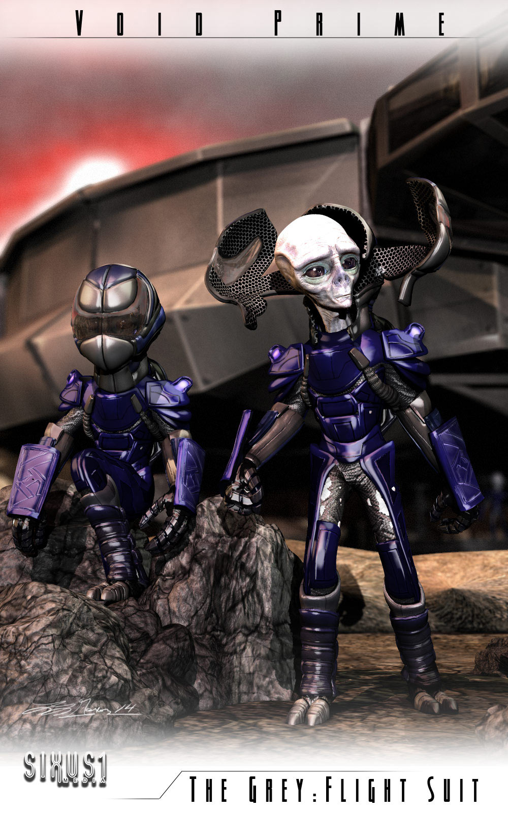 Void Prime: Grey Alien Flight Suit | Daz 3D