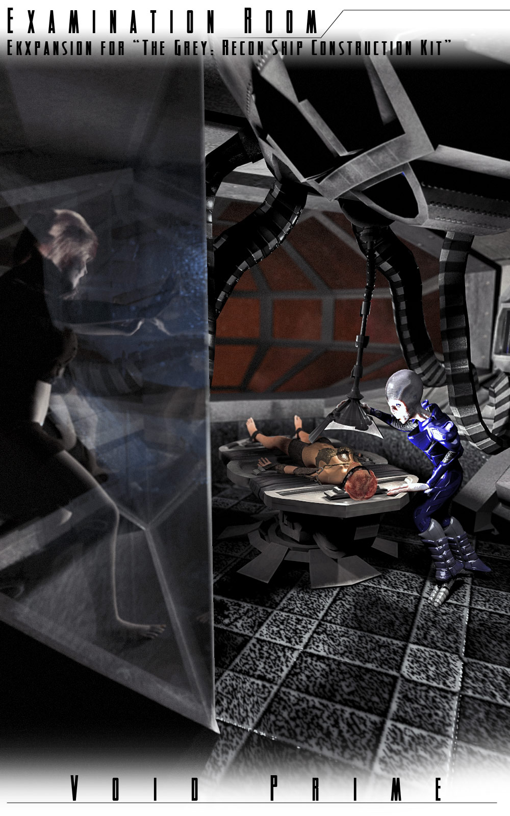 Void Prime: Grey Alien Recon Ship Construction Kit - Exam Room | Daz 3D