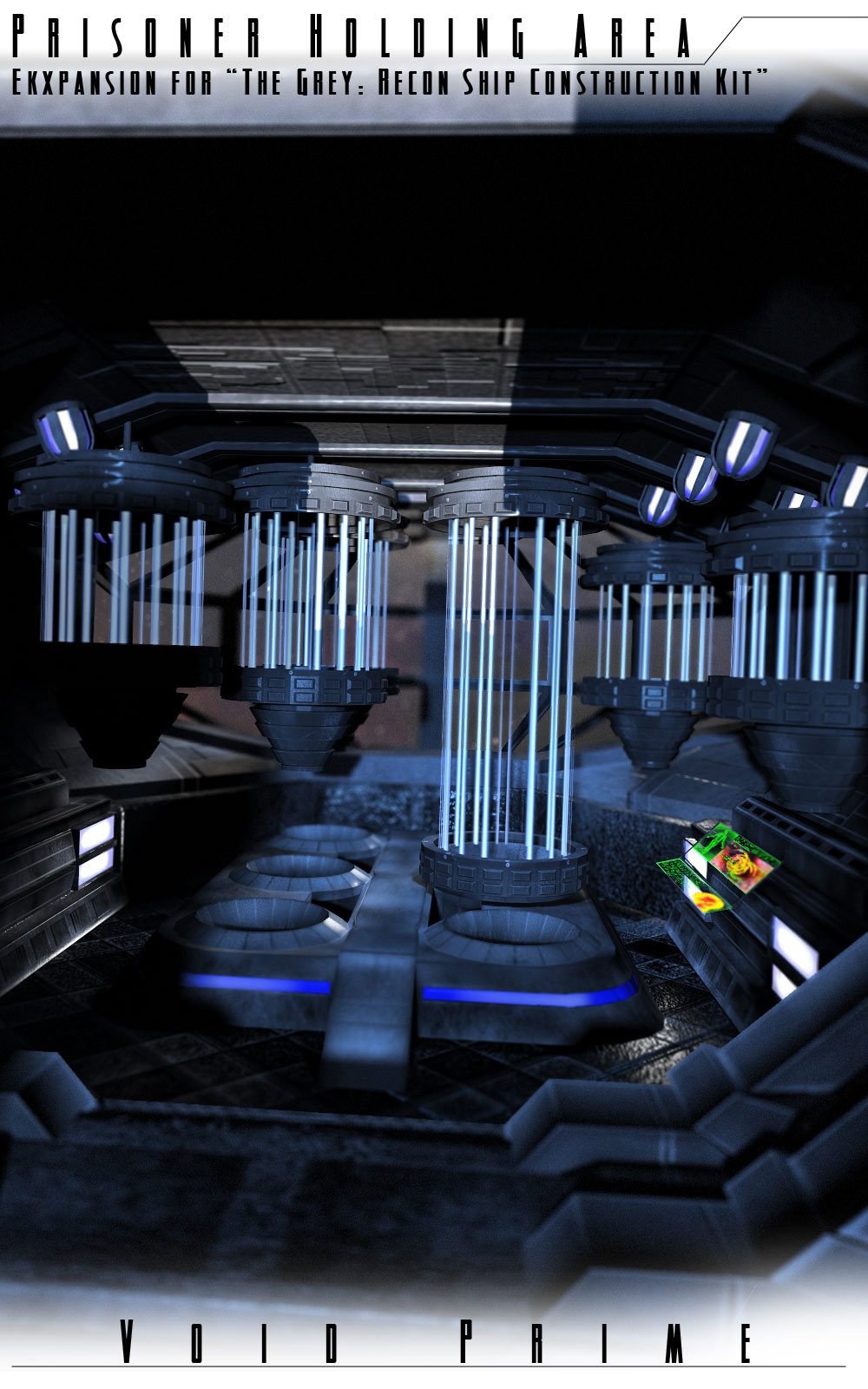 Void Prime: Grey Alien Recon Ship Construction Kit - Holding Cells | Daz 3D