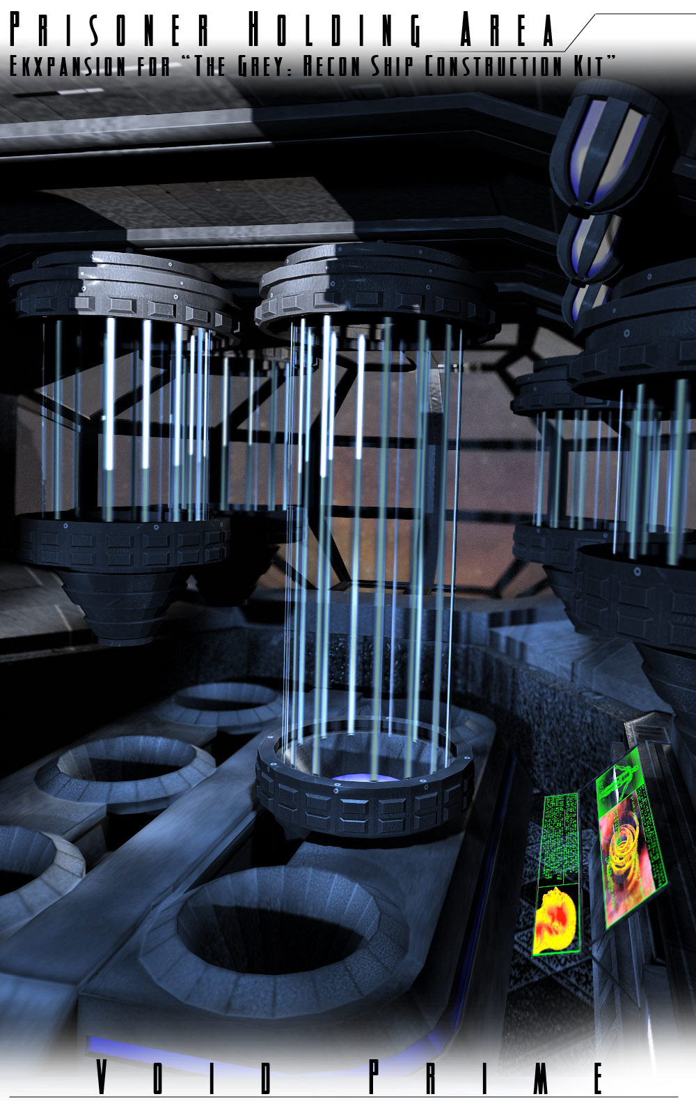 Void Prime: Grey Alien Recon Ship Construction Kit - Holding Cells | Daz 3D