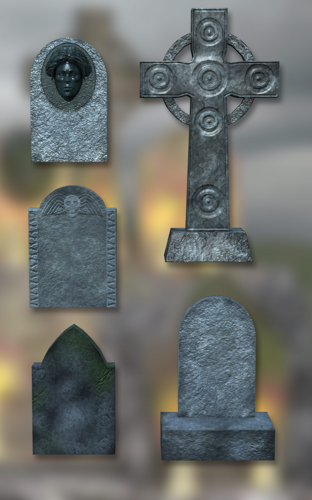 S1M Halloween: Gravestones | Daz 3D