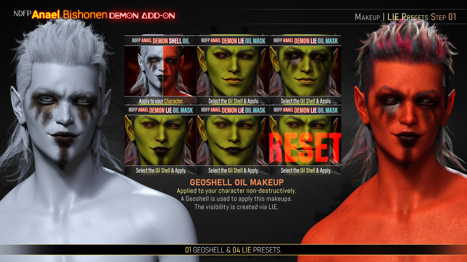 NDFP Anael Demon AddOn for NDFP Anael Bishonen and Genesis 9 | Daz 3D