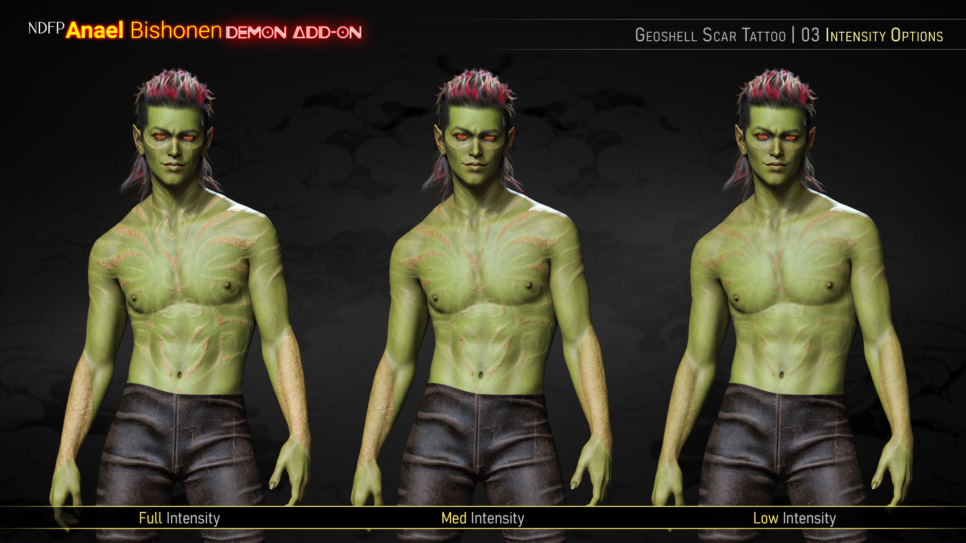 NDFP Anael Demon AddOn for NDFP Anael Bishonen and Genesis 9 | Daz 3D