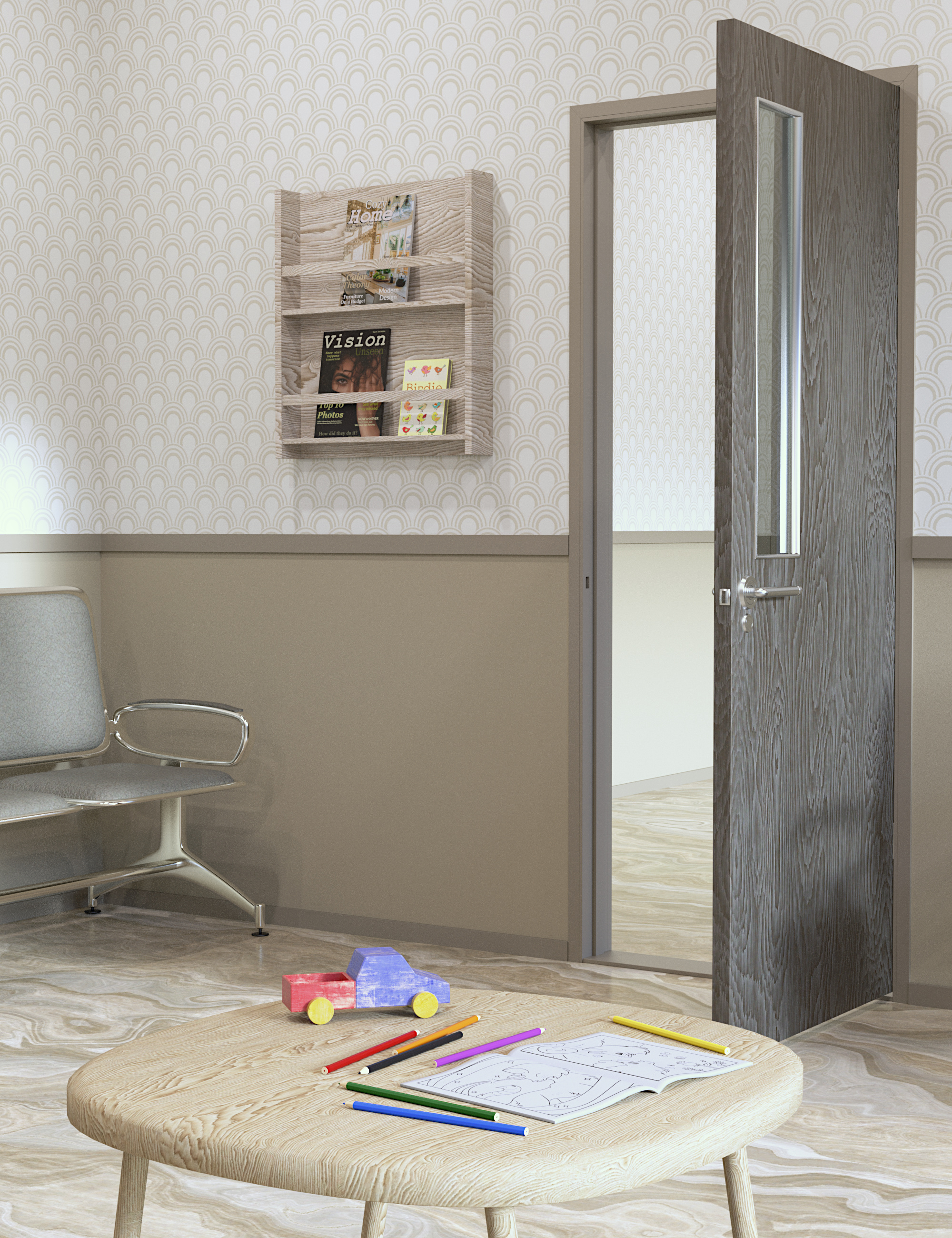 Waitingroom Vignette And Poses | Daz 3D