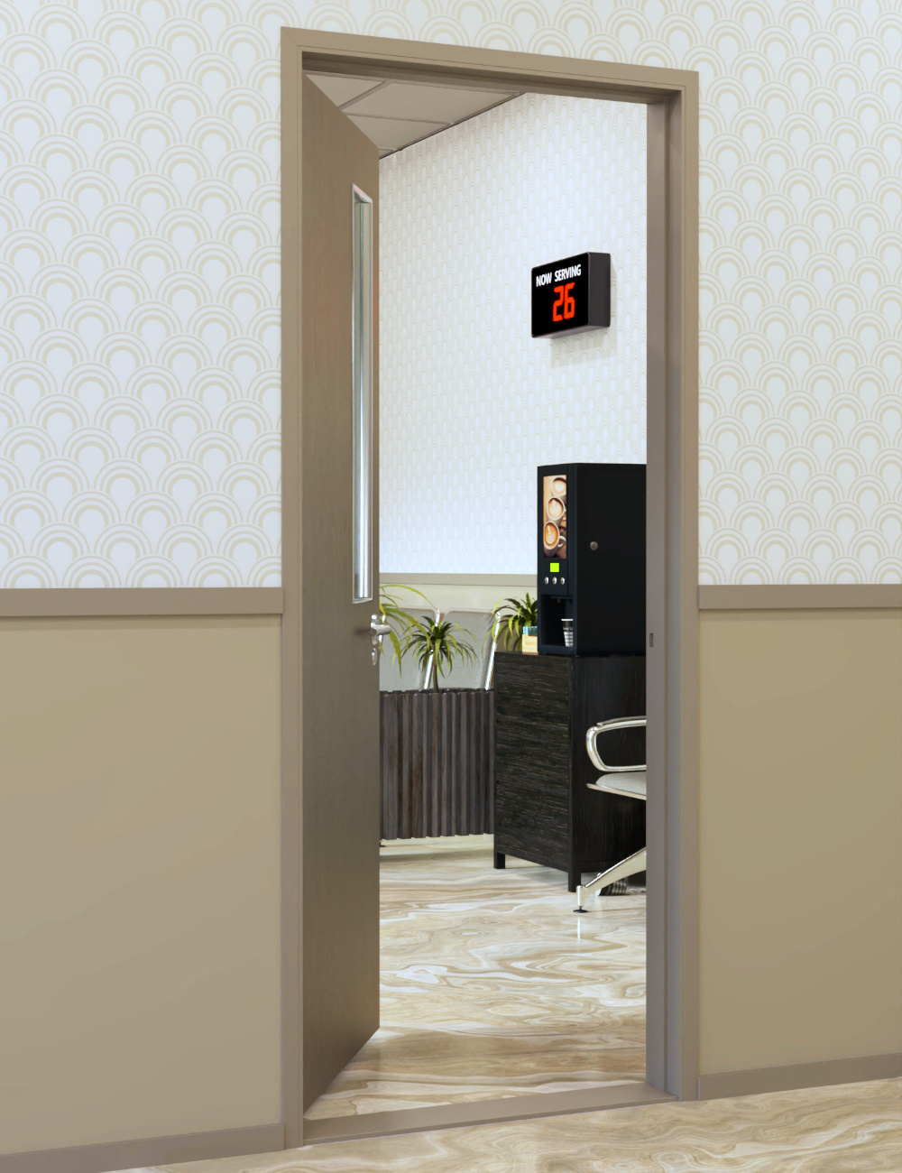 Waitingroom Vignette And Poses | Daz 3D