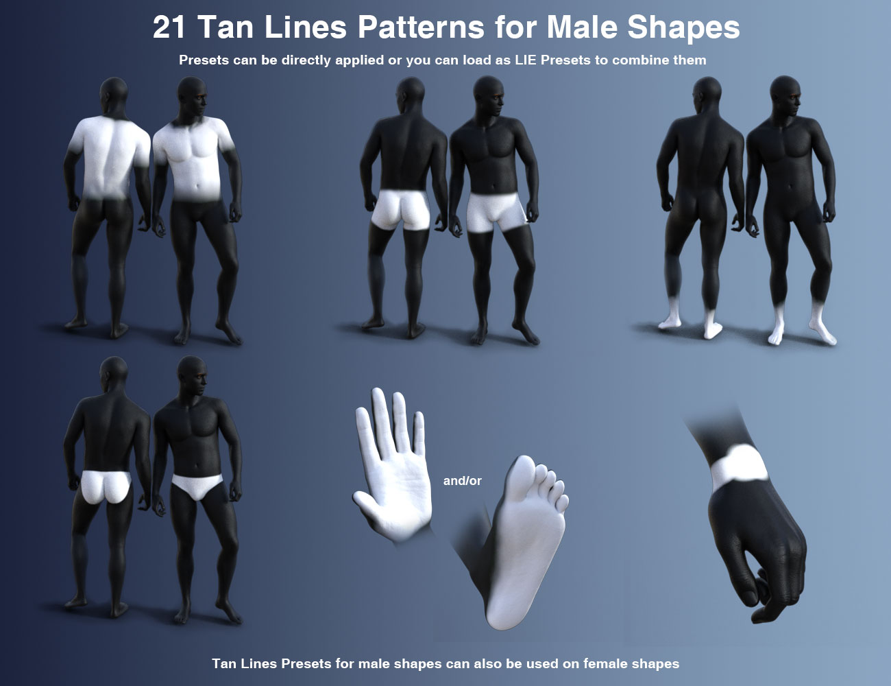 Wet And Tanned Skins For Genesis 9 | Daz 3D