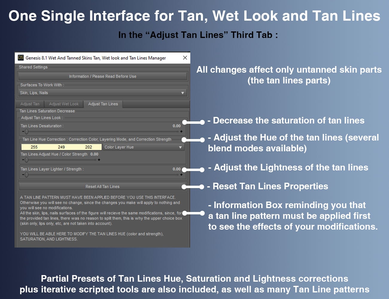 Wet And Tanned Skins For Genesis 9 | Daz 3D